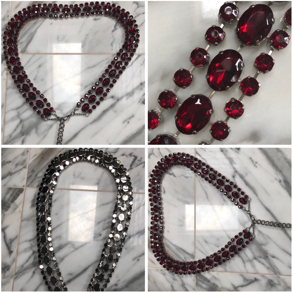 Ruby Red Belt, Can Be Worn With High Waiste Or Hip - Gem